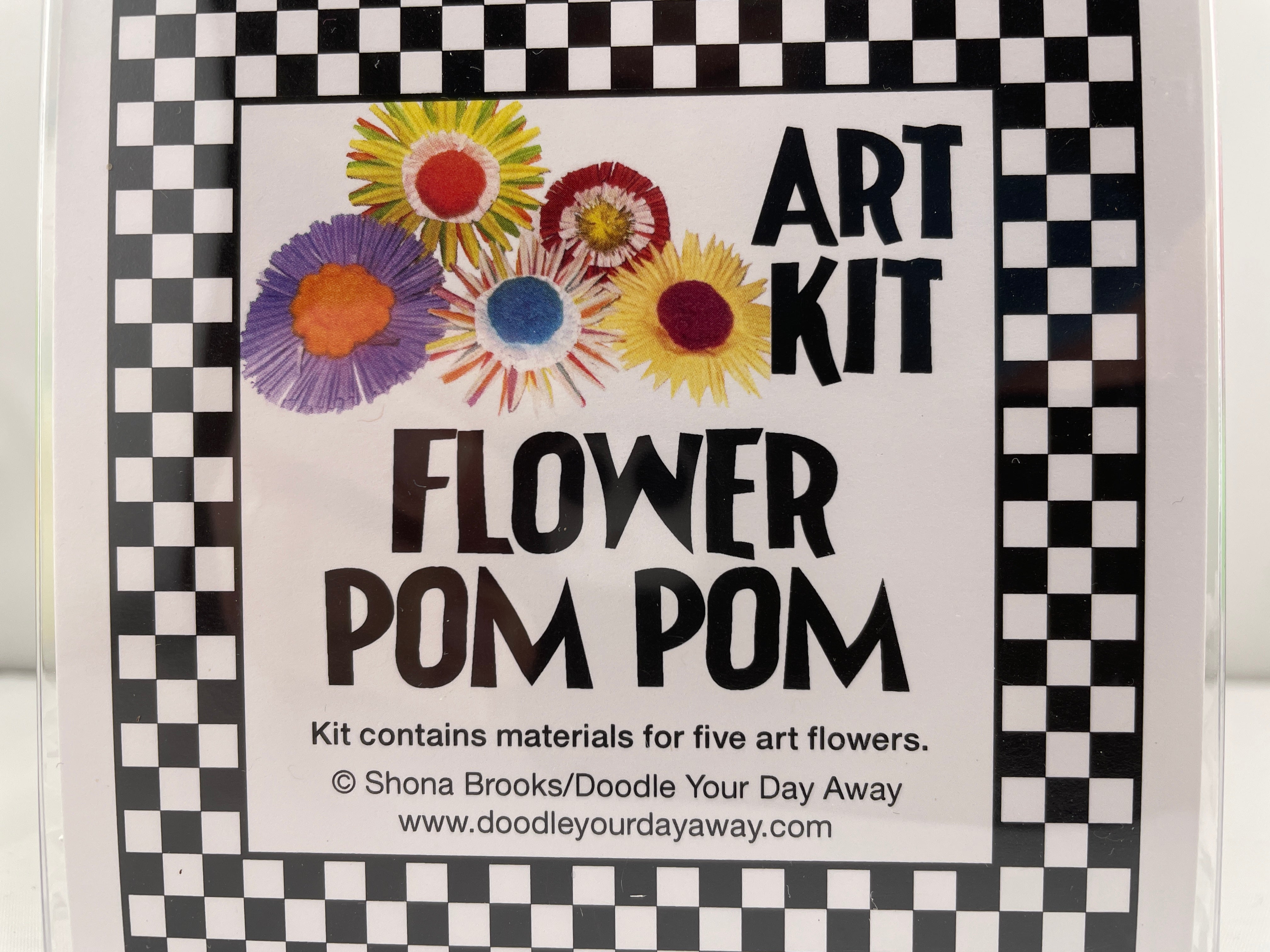 Art Kit Pom Pom Flower – DOODLE YOUR DAY AWAY